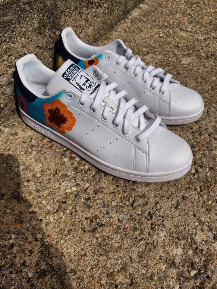 Floral Adidas Stan Smith (custom) | eBay Australia