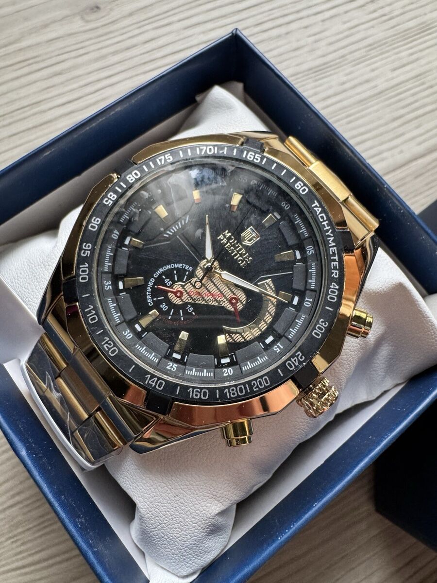 Invicta X Montres Prestige Men's Gold/Black Watch 46mm MPW Invicta X Montres Prestige Men's Gold/Black Watch 46mm MPW
