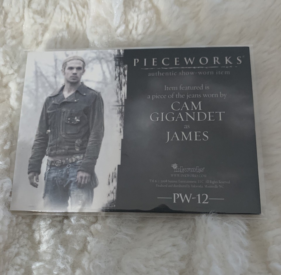 2008 Inkworks Twilight Pieceworks Costumes PW-12 - James - Cam Gigandet ...