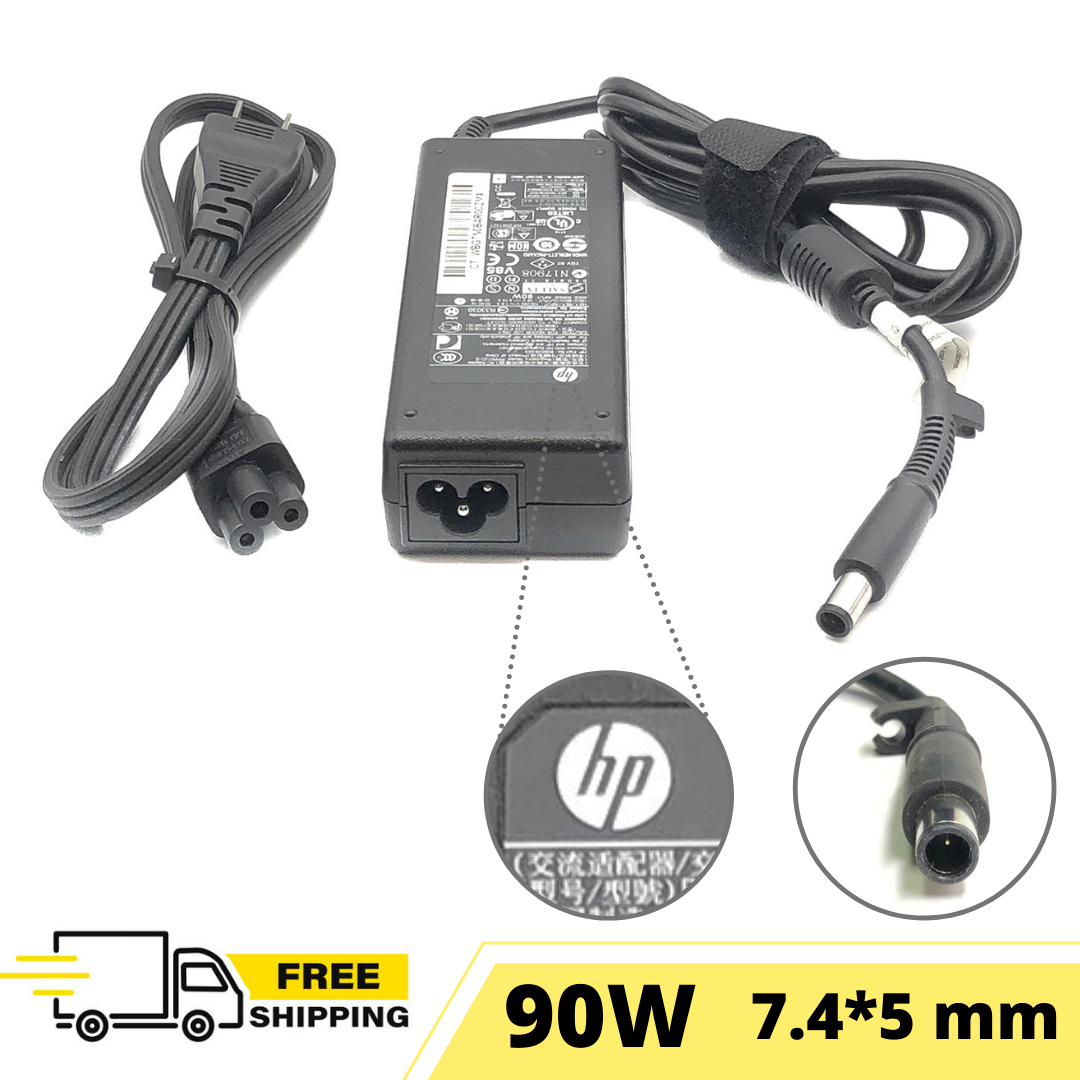 GENUINE 90W AC Adapter HP Elitebook 8560w 8560p 8470p 8470w 8570p Power ...