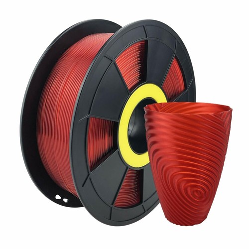 Translucent Red Flexible PLA 3D Printing Filament 1kg/2.2lb 1.75mm | eBay