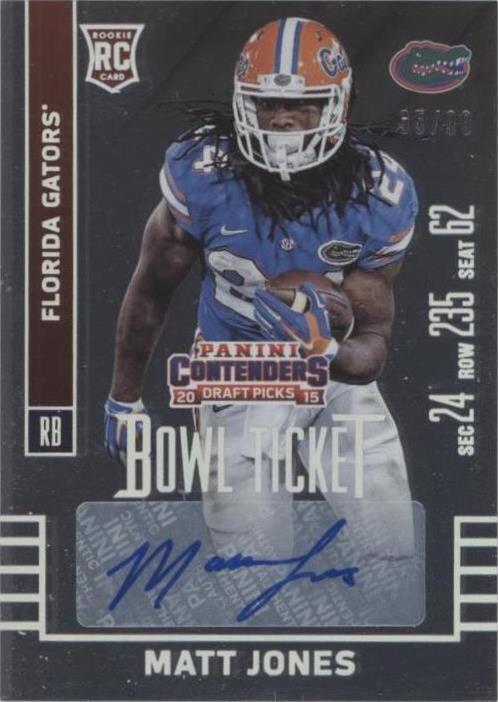 2015 Panini Contenders Draft Picks - Autographs Matt Jones #125 Bowl ...