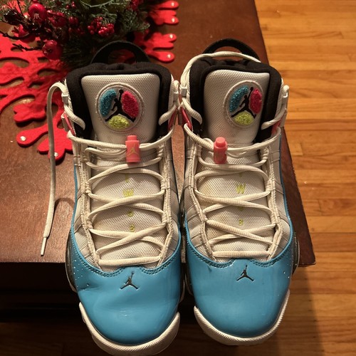 Size 10- Jordan 6 Rings Blue Fury Cyber Pink | eBay