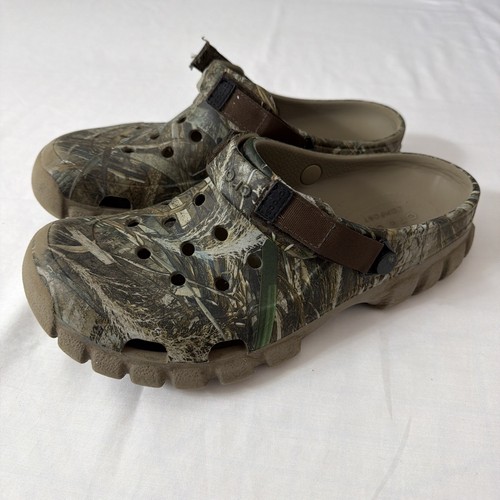 Men's Camouflage Crocs Classic All Terrain Realtree Edge Clogs Size 11 ...
