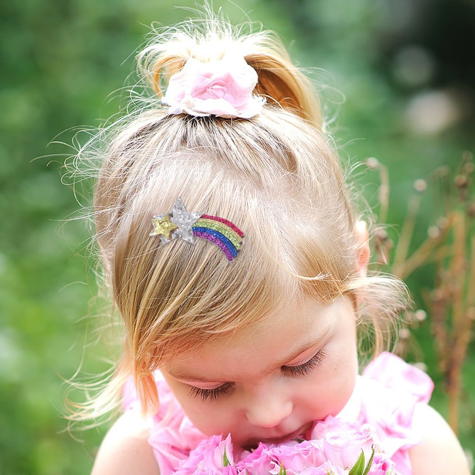 10 Pcs Girl Hair Clips Cute Accessories Children Ornament for Girls ...