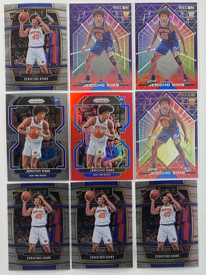 2021-22 Prizm Select Recon Jericho Sims Rookie Red /149 - 9 Card | eBay