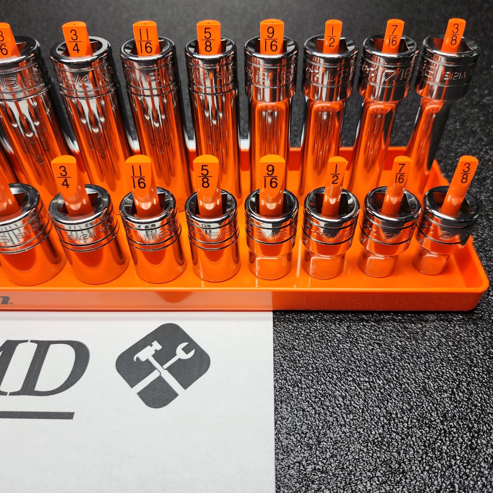 Snap-on Tools NEW 28pc 1/2" Drive SAE Deep Shallow 12PT MASTER Socket ...