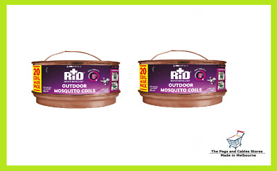 Rid Mosquito Repel Coils - 20 Pack x 2 | eBay Australia