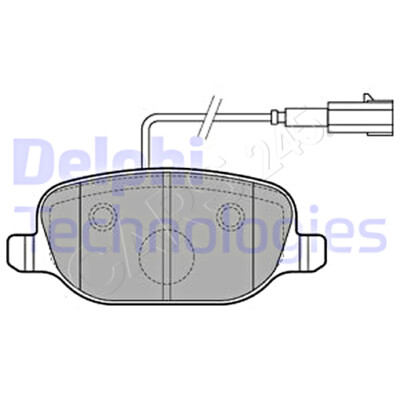 DELPHI Disc Brake Pad Set For ALFA ROMEO Giulietta 940 10-13 77365542 ...