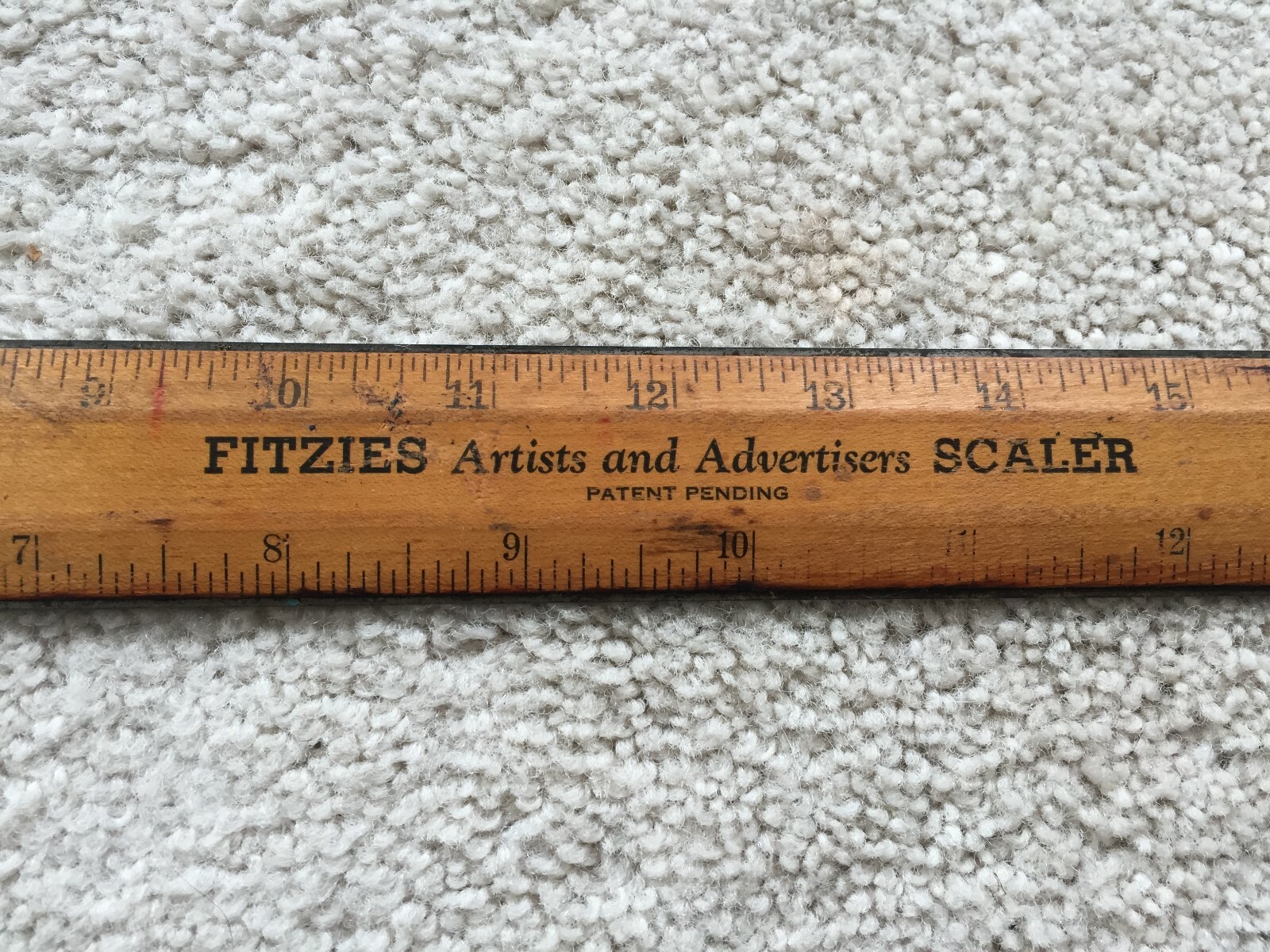 Vintage AMERICAN PENCIL CO. 24 Inch Ruler Double Sided With Metal Edges ...