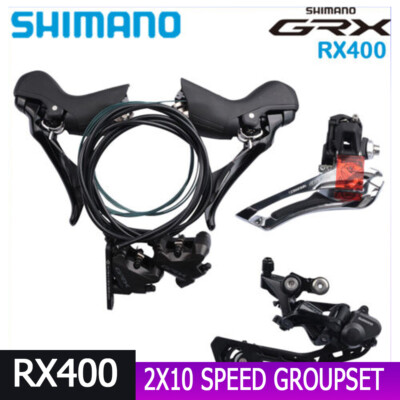 4 Pcs Shimano GRX RX400 Gravel 2x10 Speed Groupset ST/RD/FD/BR-RX400 ...