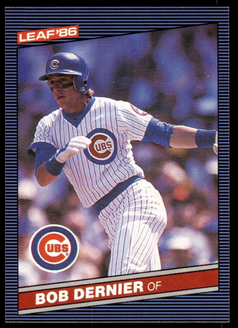 1986 Leaf Baseball Card Bob Dernier Chicago Cubs #139 | eBay