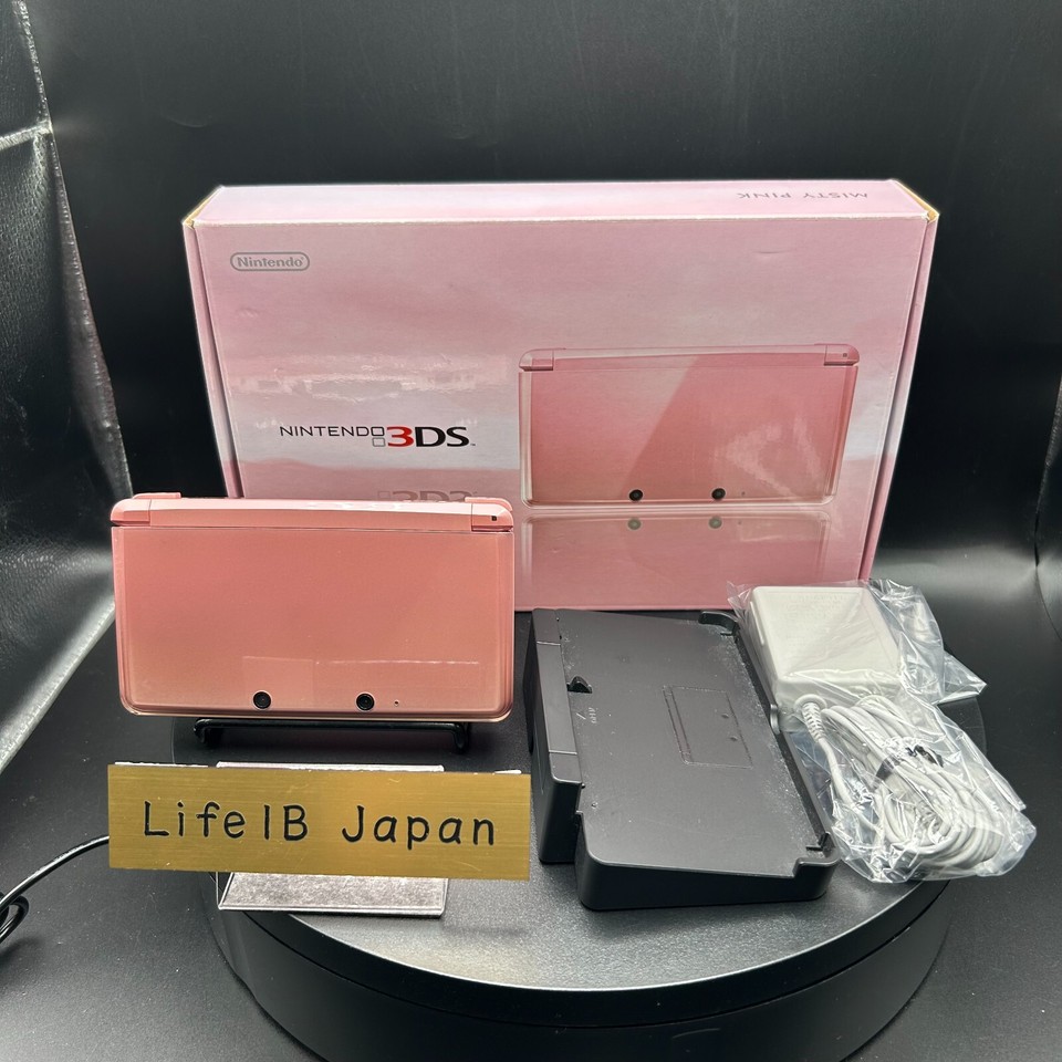 Nintendo 3DS Misty Pink Console 3D Gaming Handheld Complete in Box RARE ...