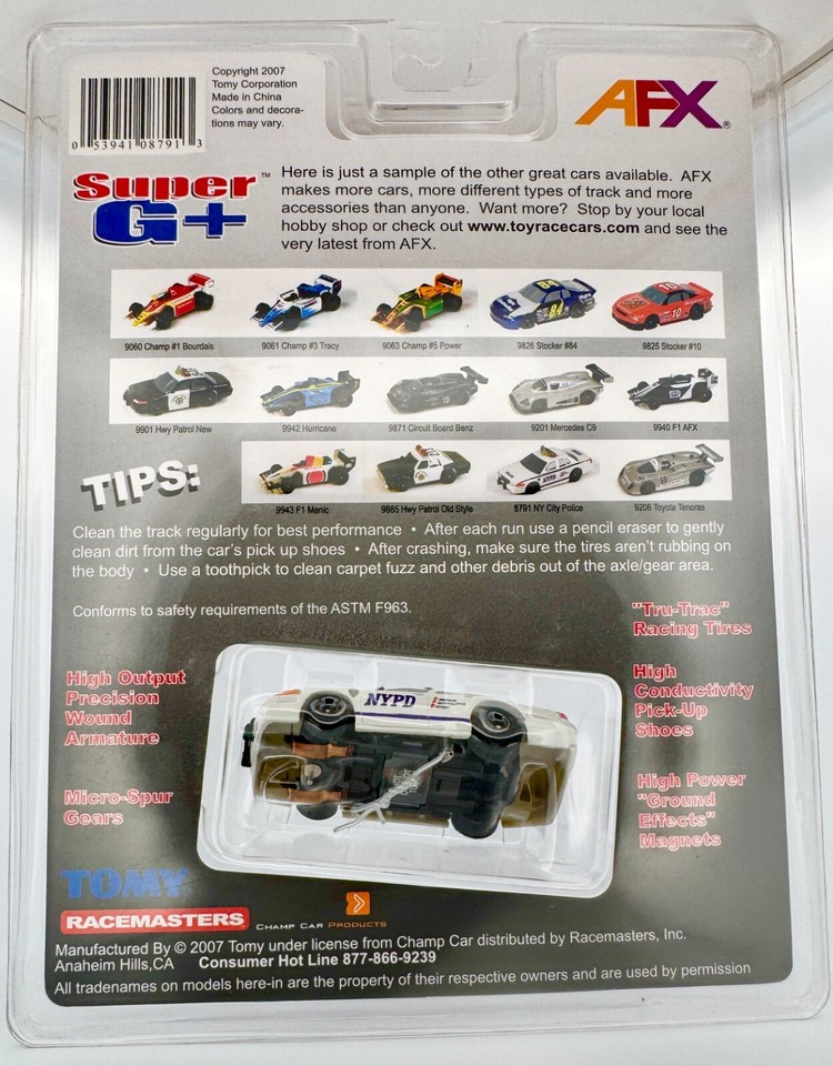 TOMY AFX Ford NYPD Police, NY City Police Car, Super G Plus Chassis | eBay