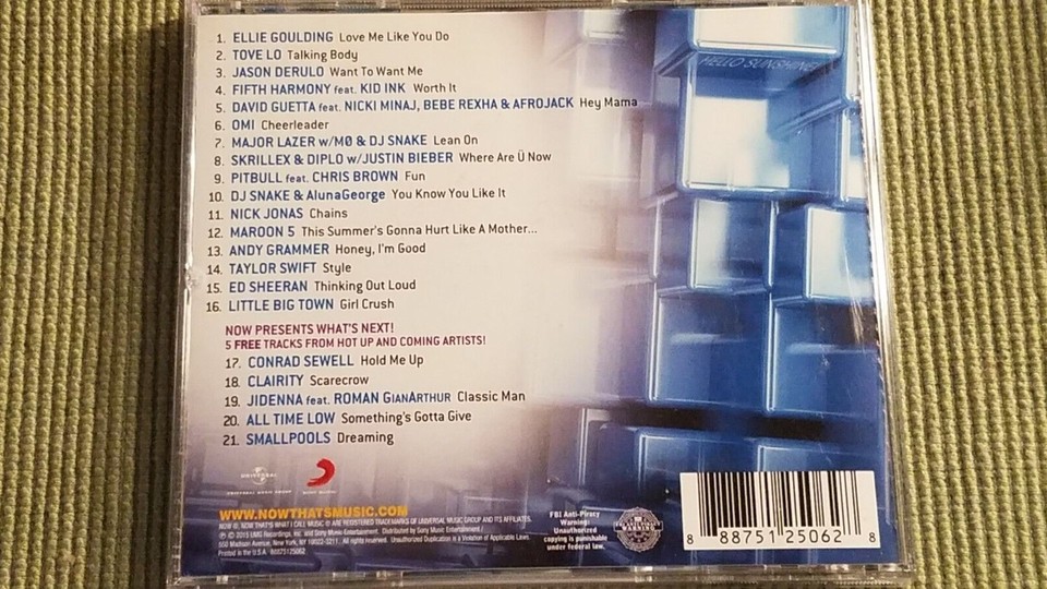 NOW THAT'S WHAT I CALL MUSIC #55 CD U.S. SERIES FREE SHIPPING ...