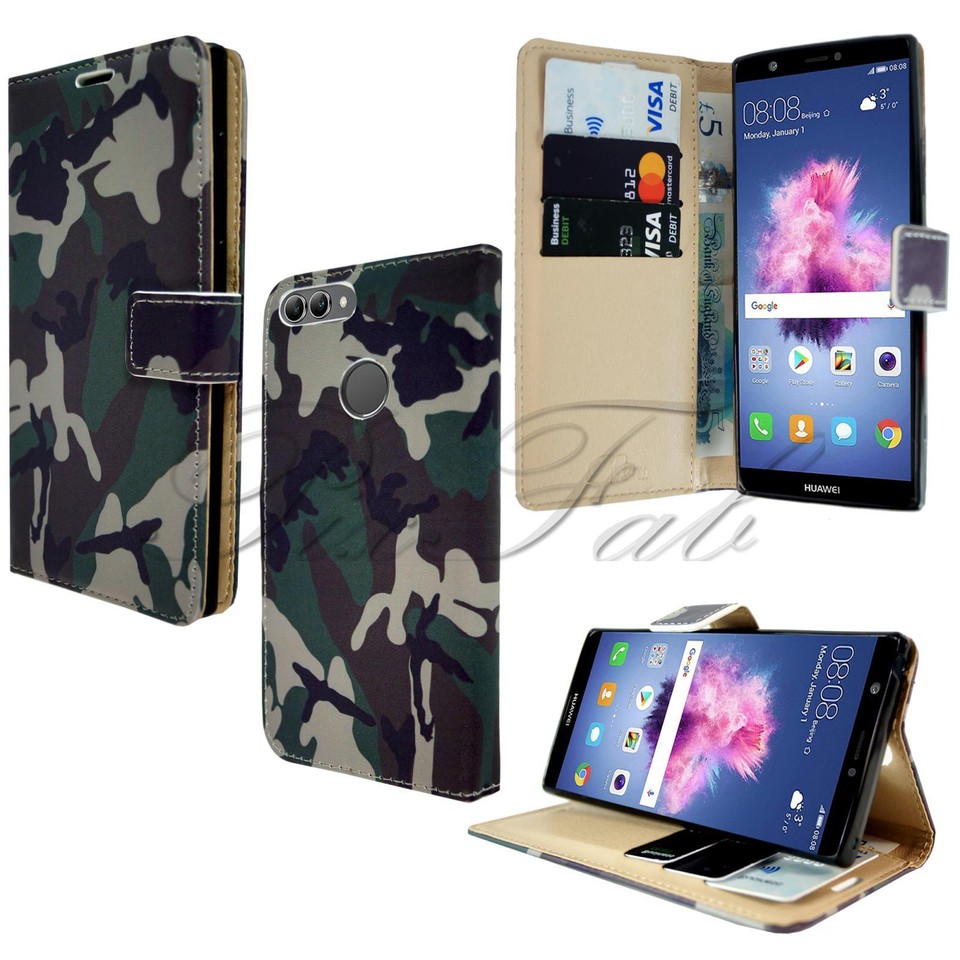 Case For Huawei P Smart 2019 & P Smart 2017 FIG-LX1 Leather Wallet ...