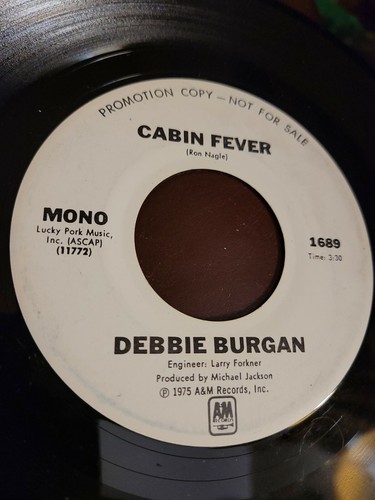 Debbie BURGAN Cabin Fever Mono / Stereo 45 RPM A&M RECORDS EX | eBay