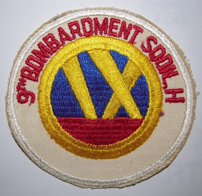 50s 60s USAF 9th Bombardment Squadron - Heavy - Flight Jacket Patch ...