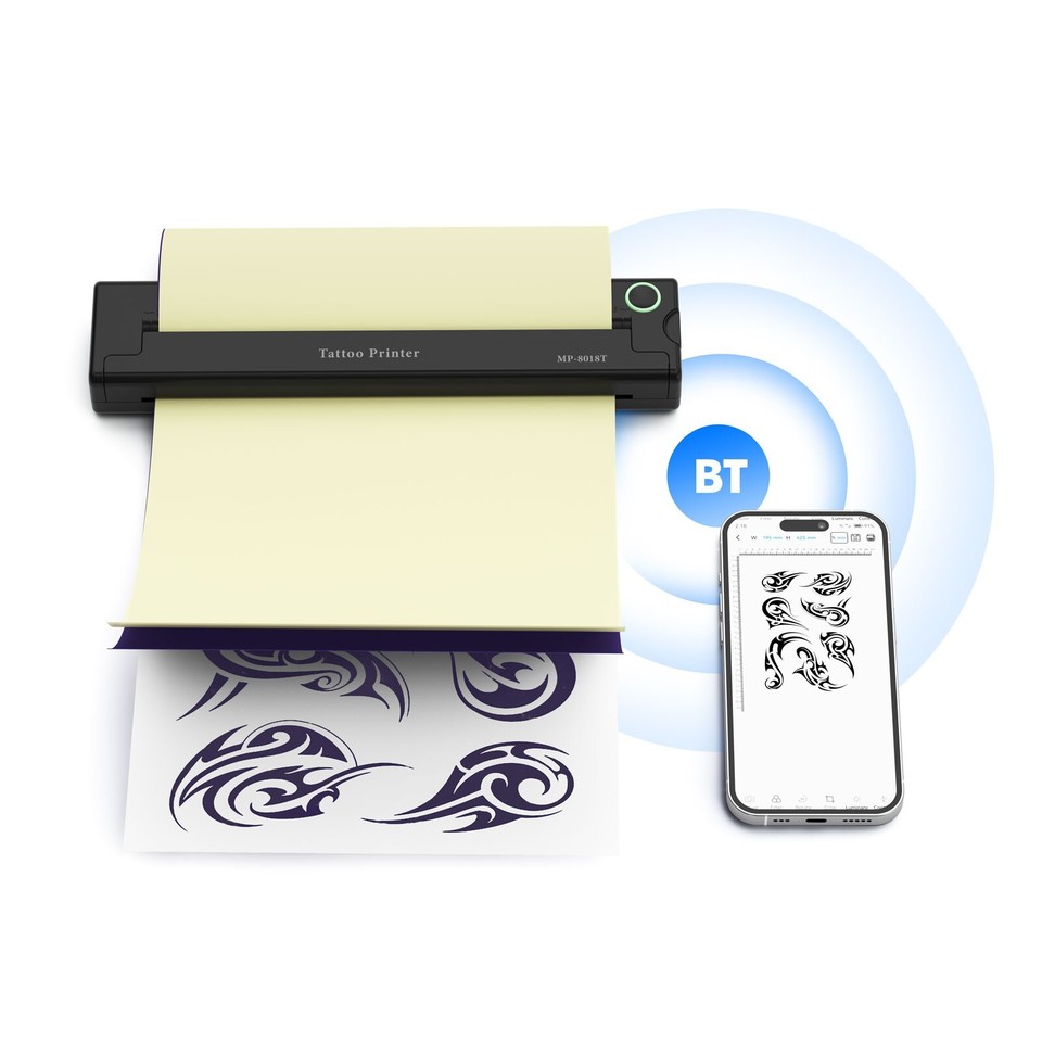 A46 Wireless Tattoo Stencil Printer Portable Transfer Copier Thermal ...