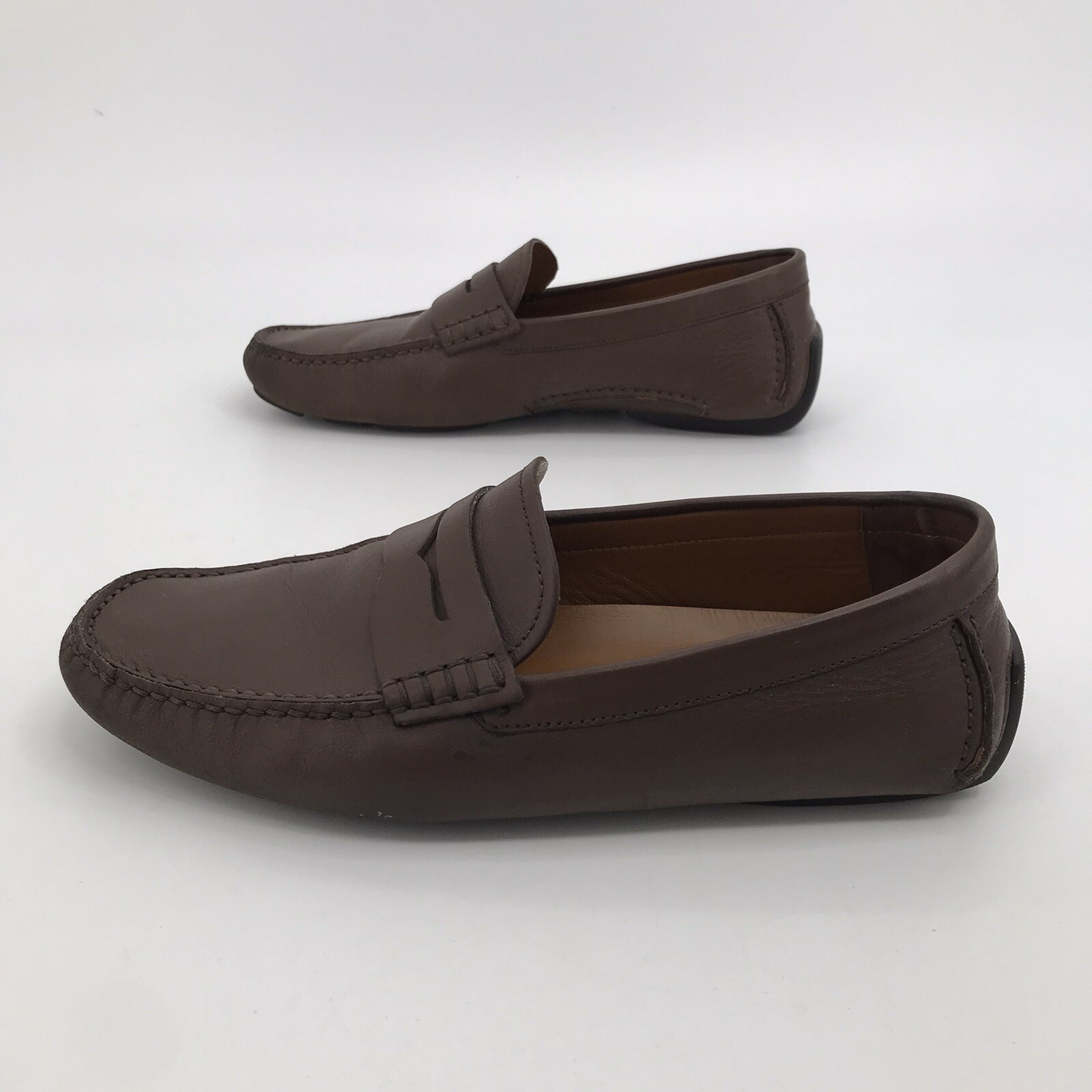 Bally Warno Brown Italian Leather Driving Mocs Moccas… - Gem