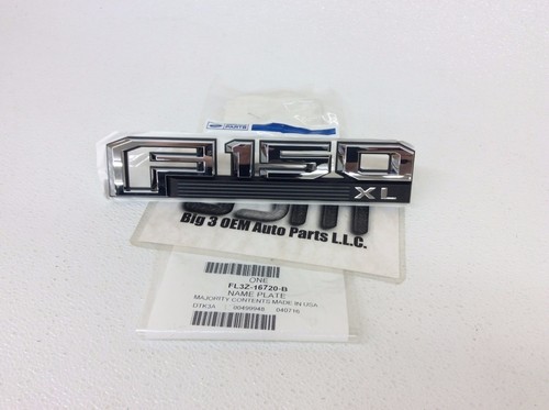 2015 2016 Ford F-150 XL Left Hand Driver Side Fender Nameplate Emblem ...