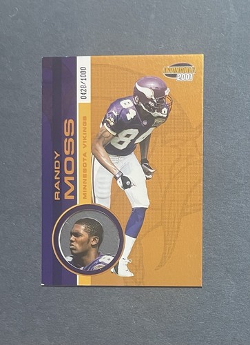 2001 Pacific Invincible /1000 Randy Moss #133 HOF | eBay