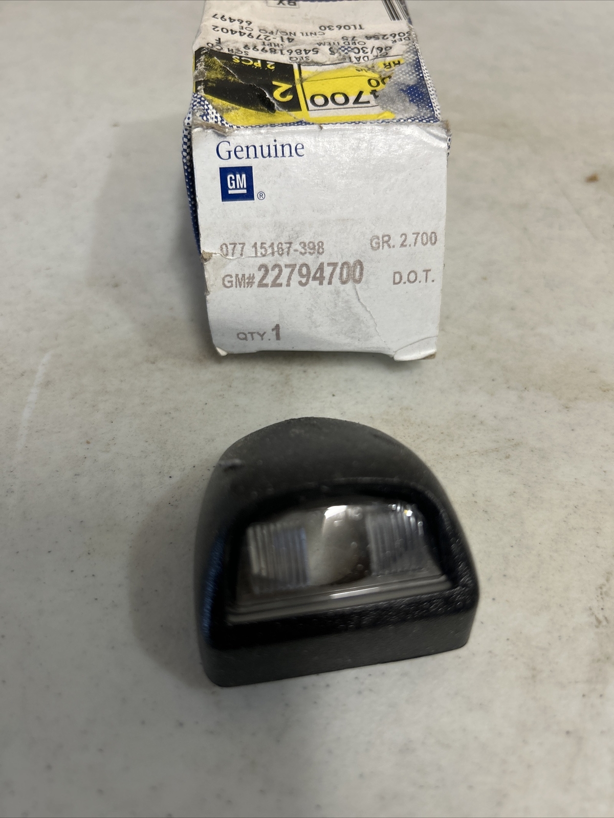 Genuine GM Parts 22794700 Rear License Lamp for sale online | eBay