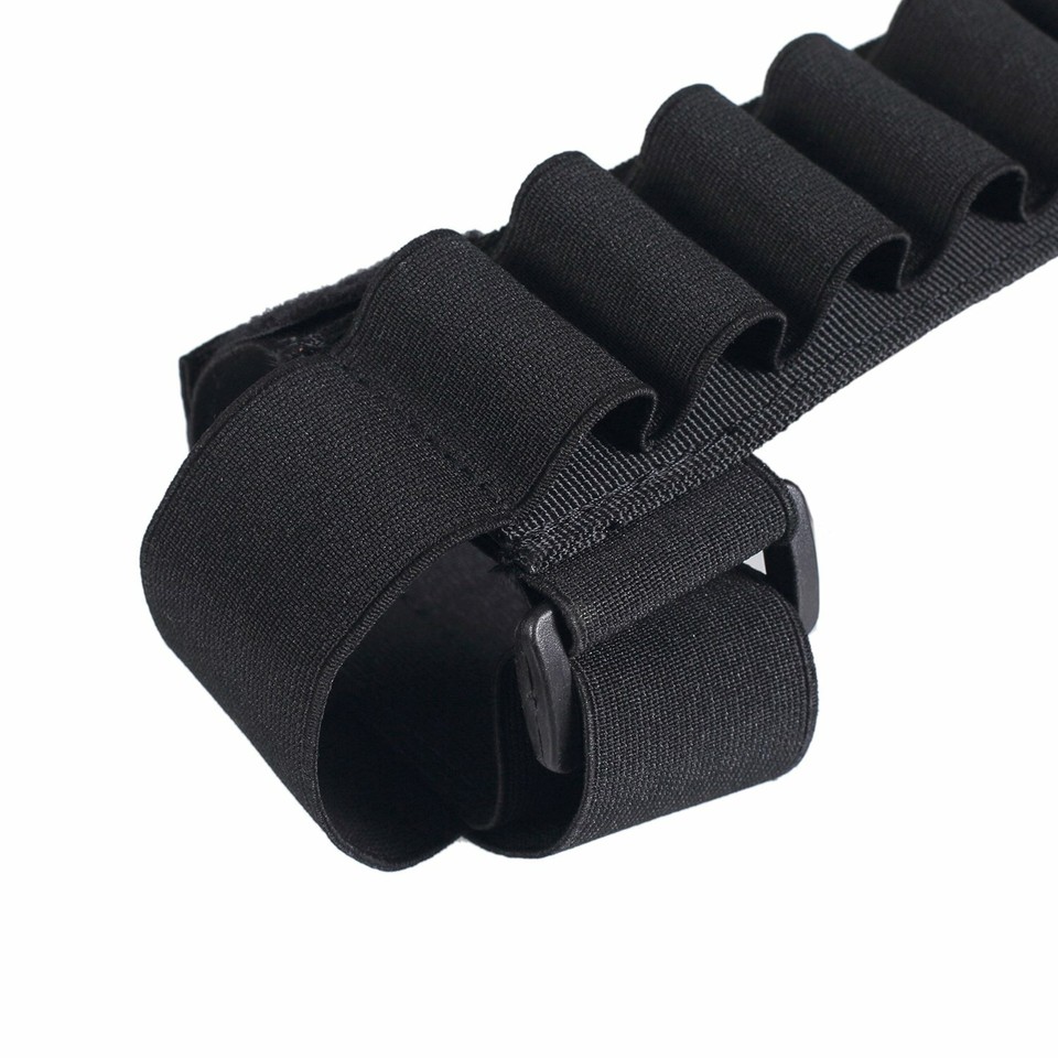 7 Round Tactical Shotgun Stock Shell Holder Ammo Carrier Hunting Pouch ...
