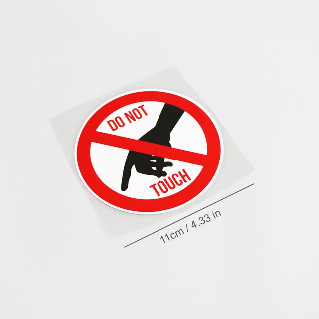 DO NOT TOUCH Warning Sign Sticker Vinyl Decal Decoration for Car Laptop ...