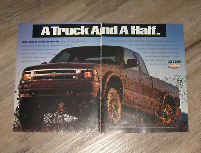CHEVY Chevrolet Truck AD 1995 S-Series ZR2 original TWO magazine ...