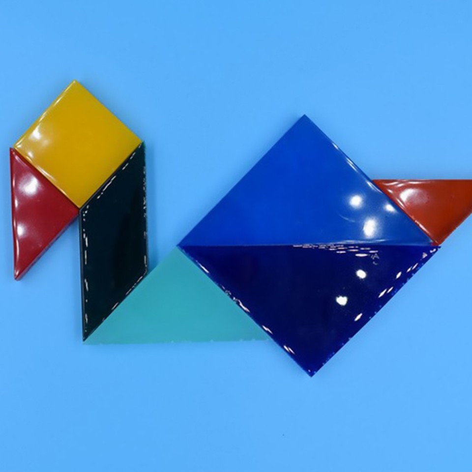 1pc DIY Manual Mold Crystal Silicone Tangram Mold Creative Puzzle Molds ...