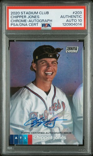 2020 Topps Chipper Jones /10 Auto 10 | eBay