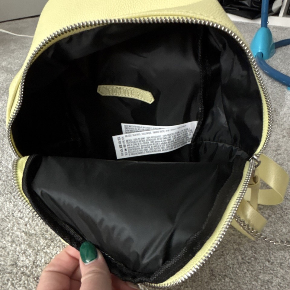 Forever 21 Yellow Small Backpack with Adjustable Strap & Coin Keeper | eBay