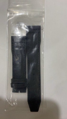 Genuine IWC Pilot Black Canvas on Leather 21mm x 18mm Watch Strap Bands ...