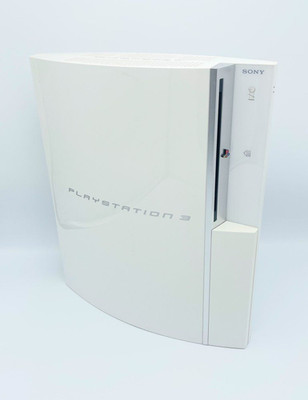 SONY PS3 PlayStation 3 Ceramic White CECHL00 80GB Console Only RARE ...