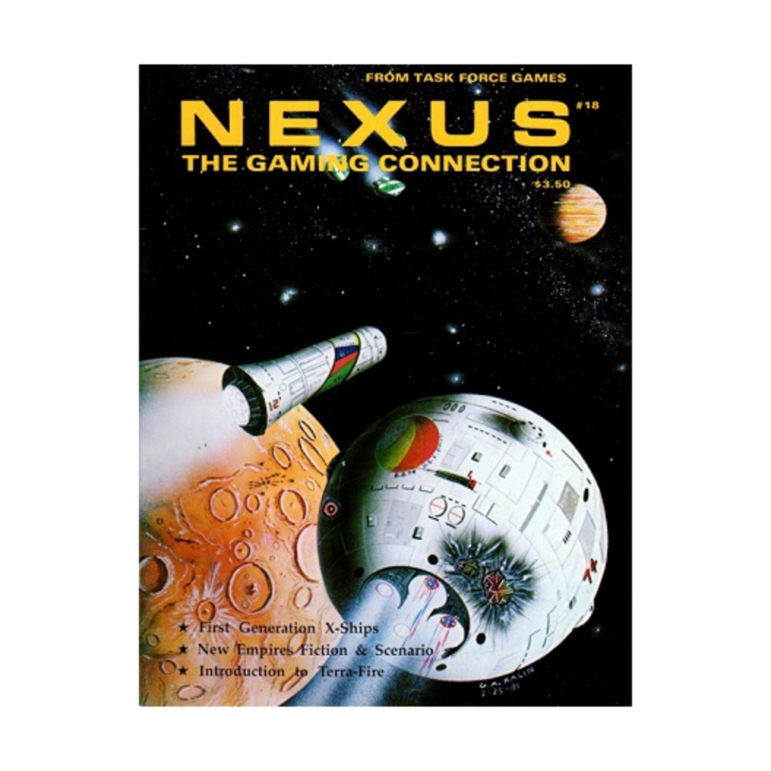 Task Force Nexus #18 "First Generation X-Ships, New Empires" Mag VG ...