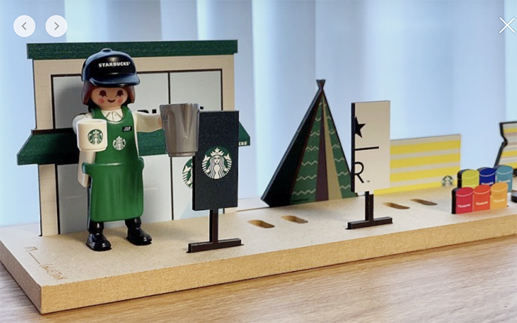Starbucks Korea 2021 & Playmobil Collabo, Barista Joy + Furniture set ...