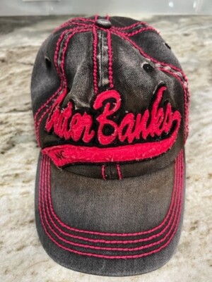 OBX Outer Banks Baseball Hat Cap Black And Pink Adjustable | eBay