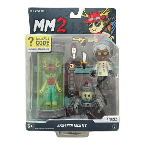 MM2 Research Facility 7 Pc Figure Set Devseries 2024 Nikilis, Jar Head ...