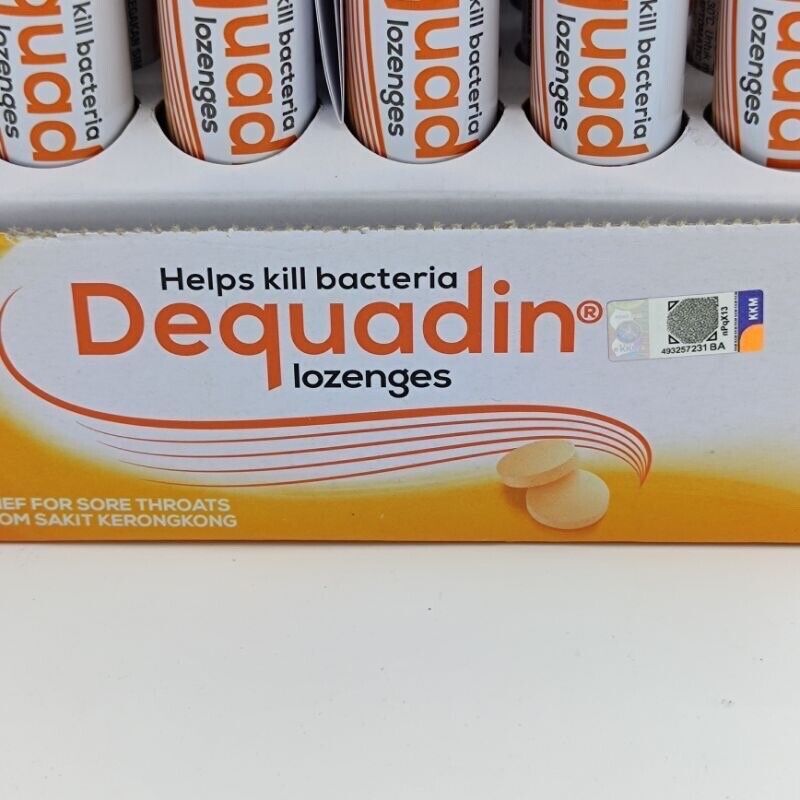 DEQUADIN Citrus Lozenges (Dequalinium) Sore Throat 24's x 2 Tubes | eBay