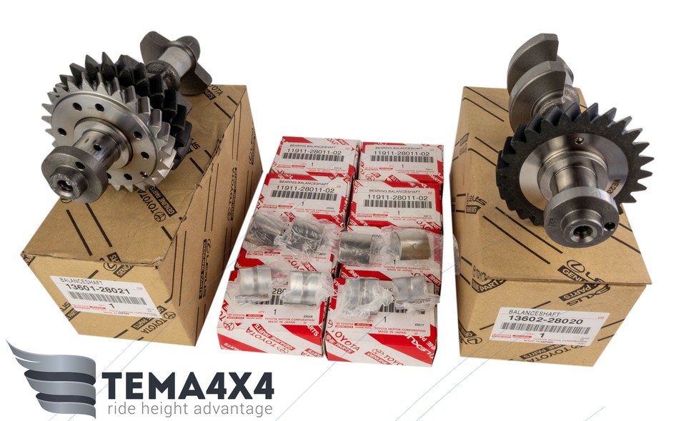 Genuine OEM Balance Shaft set with bearing set for Toyota 1360128021 ...