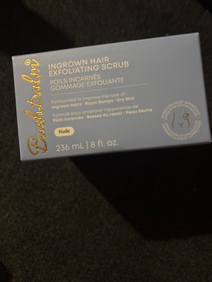 NEW - Bushbalm BUSH BALM Ingrown Hair NUDE Exfoliating Scrub - 8 fl oz ...