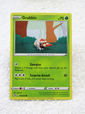 Grubbin 018/264 Regular Pokemon TCG Card | eBay