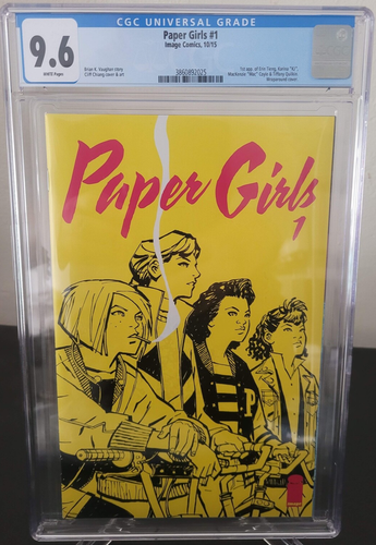 PAPER GIRLS #1 CGC 9.6 GRADED 2015 IMAGE COMICS BRIAN K VAUGHAN! PRIME ...