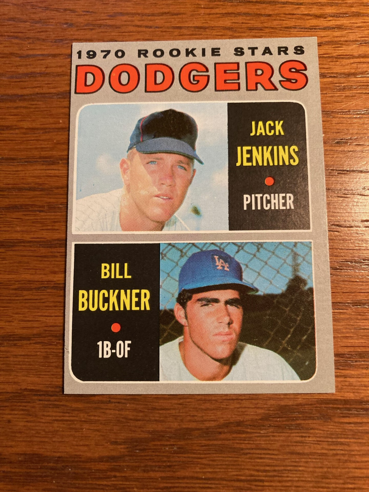 1970 Topps Rookie Stars Dodgers Bill Buckner / Jack Jenkins #286 | eBay
