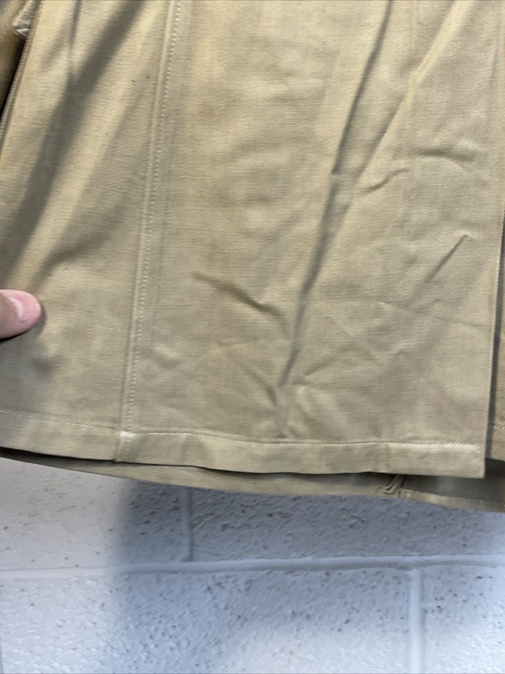 WW2 Khaki USCG Coast Guard Dress Uniform Jacket Coat USN Navy Tropical ...