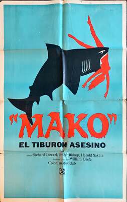 Mako Killer Shark (1976) One Sheet Movie Poster - SPAN | eBay UK