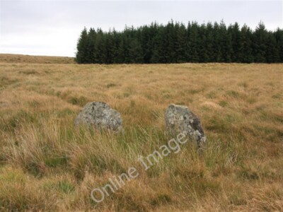 Photo 6x4 Boundary stone on Stonetor Hill Frenchbeer The lefthand slab ...