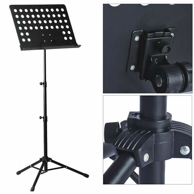 Heavy Duty Orchestral Music Stand Folding Adjustable Sheet Stand Tripod ...
