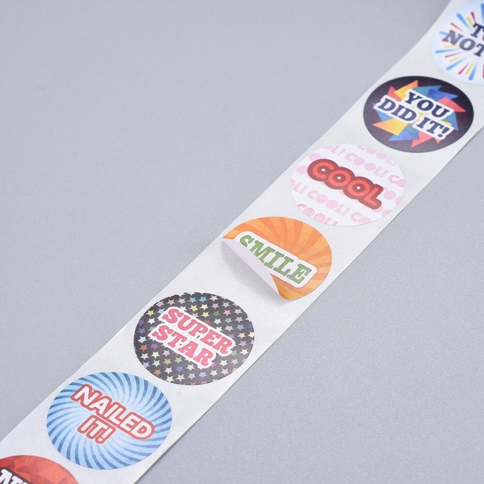 Inspiration Positive Saying Words labels stickers 500 ea per roll v1 | eBay